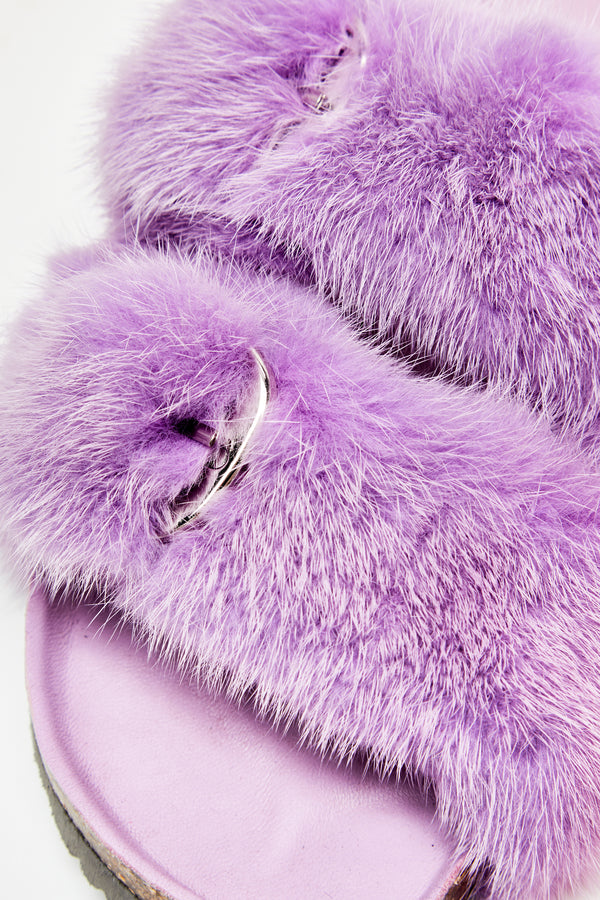 Starstruck fur slides in Lilac - Lisa Maree